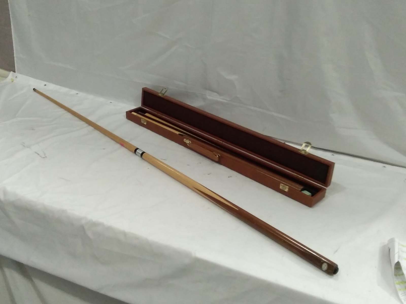 lot 458 2 pool cues ( one in case) – Hill's Trading Company Ltd