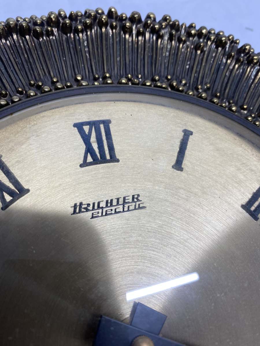 FF56-RICHTER MID CENTURY WALL CLOCK-METAL -COLLECTION FFORESTFACH ...