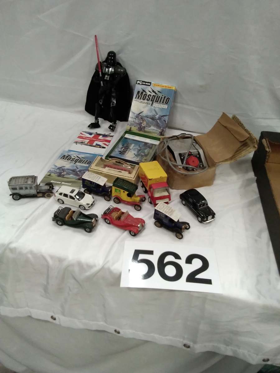 lot 562 Darth Vader, tri-ang power controller & die cast vehicles ...