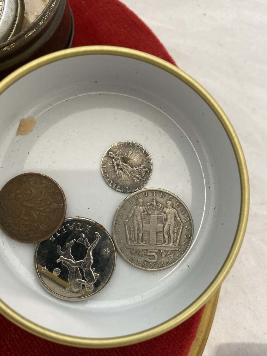 FF1016-VINTAGE COINS AND INGERSOLL POCKET WATCH AS SEEN-COLLECTION ...